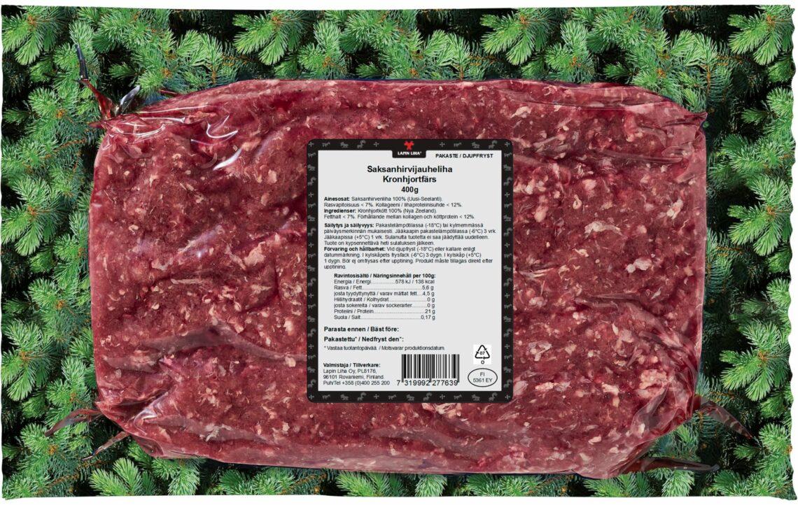 Red deer mince meat 400 g - Lapin Liha